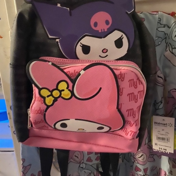 Sanrio | Bags | Sanrio Pink And Black Kawaii Backpack With Character ...